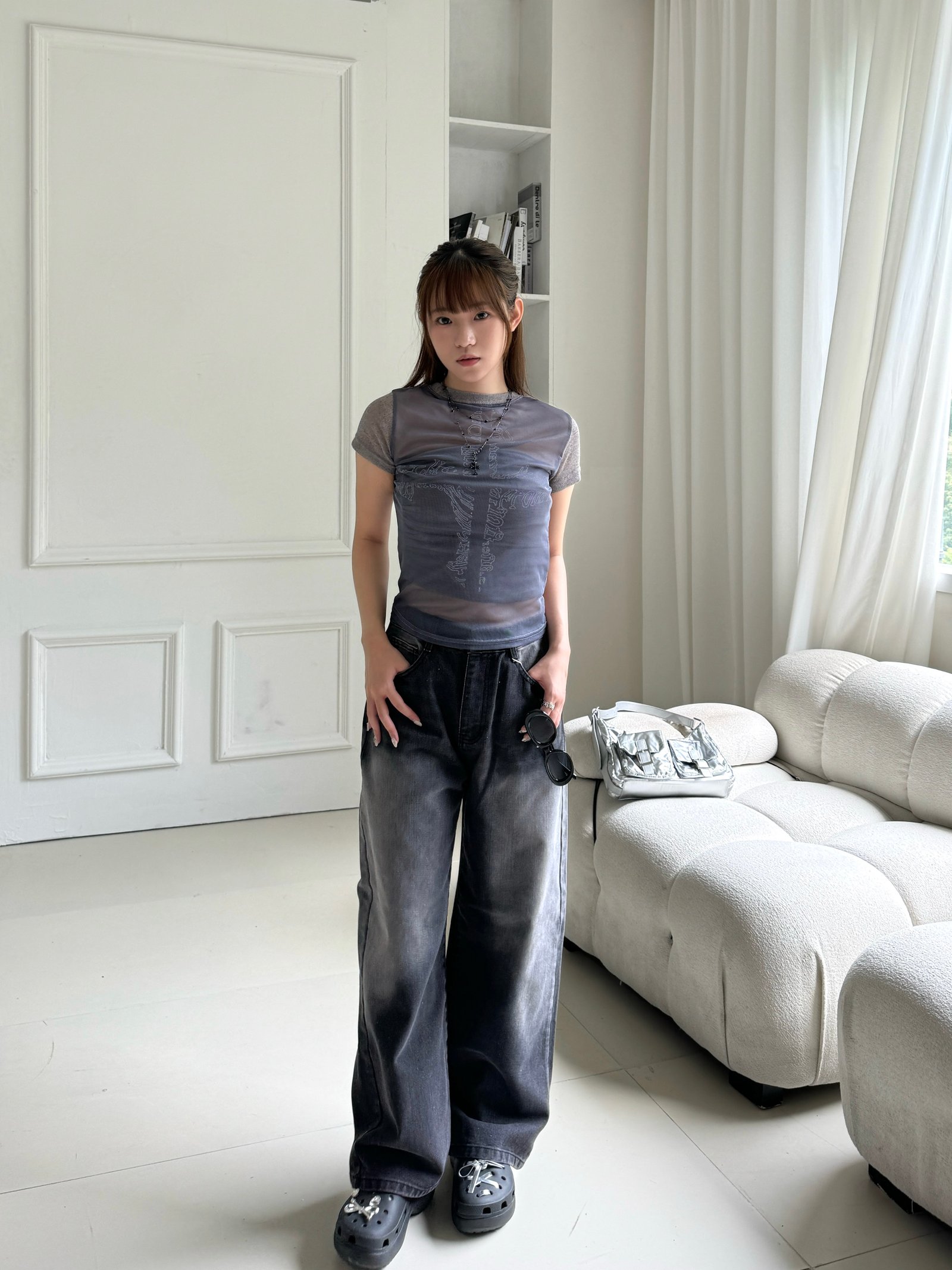 [前後兩穿!]型格十字透視Top 🇰🇷🇹🇭 Hazy Daze Studio